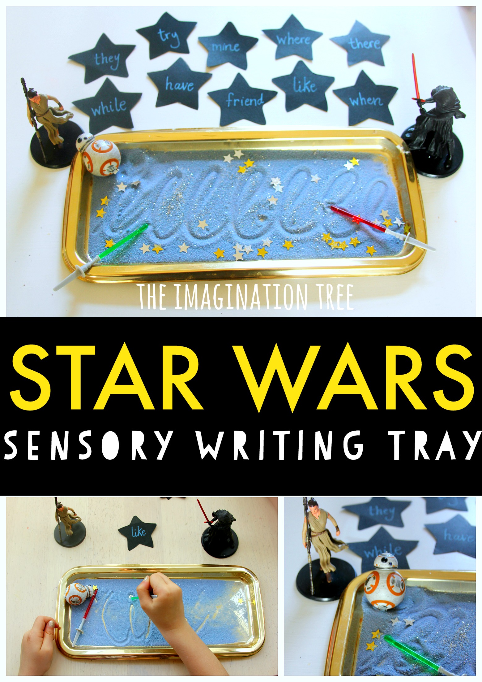 Star Wars Sensory Writing Tray - The Imagination Tree