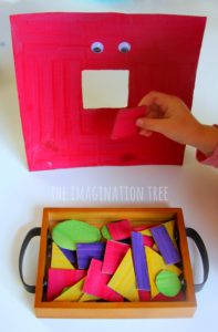 Feed the Hungry Shape Monsters Sorting Game - The Imagination Tree