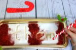 Candy Cane Sensory Writing Tray - The Imagination Tree