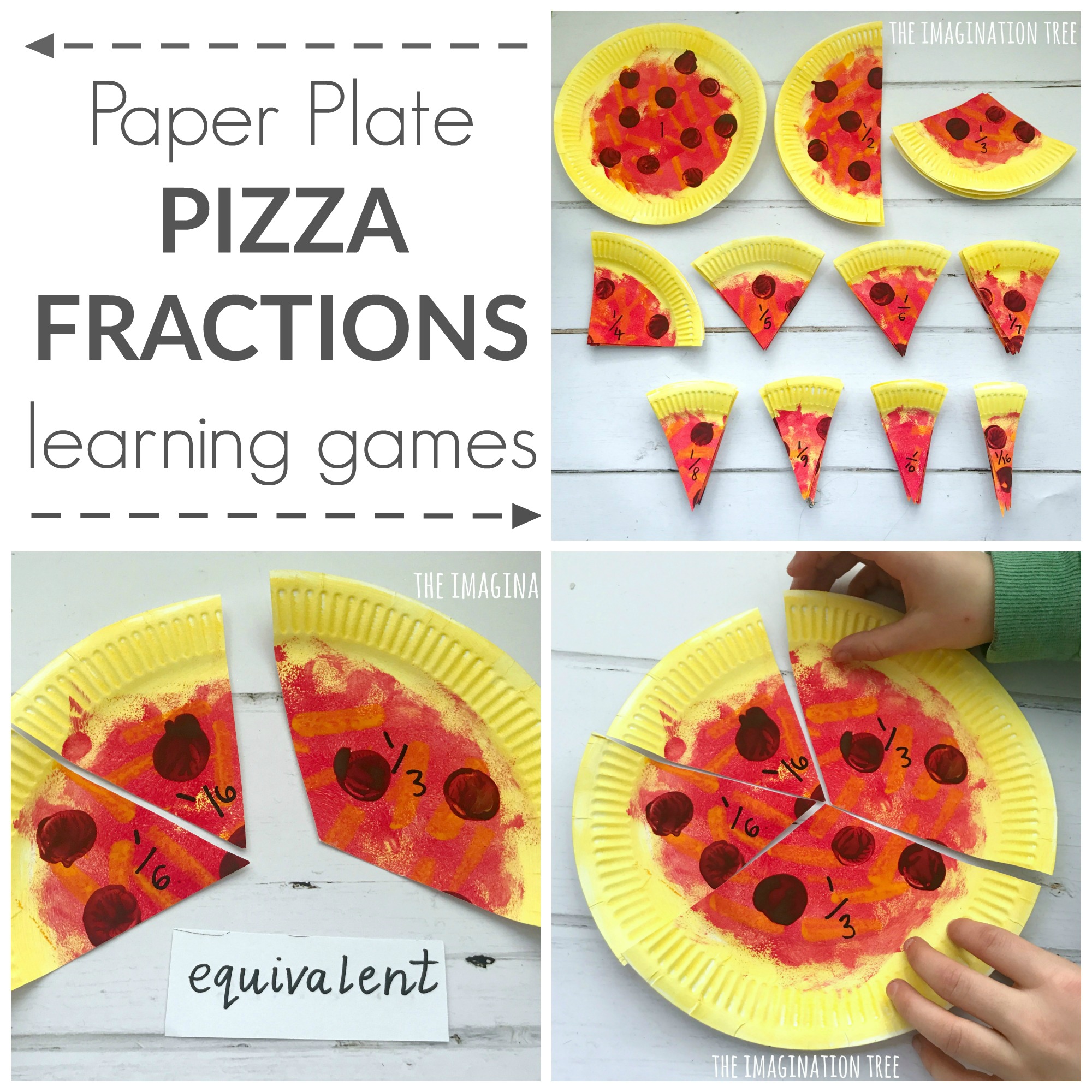 Half Pizza Fractions Half Pizza Fractions